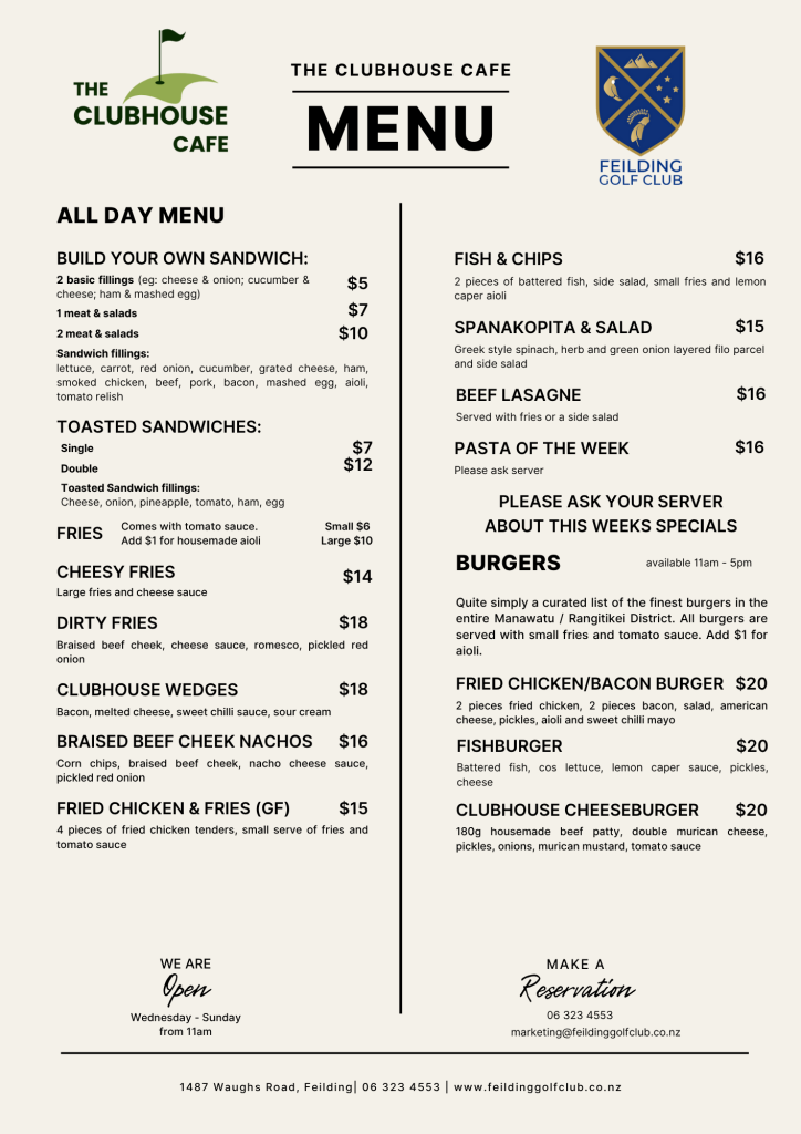 FEILDING GOLF CLUB CLUBHOUSE – Feilding Golf Club